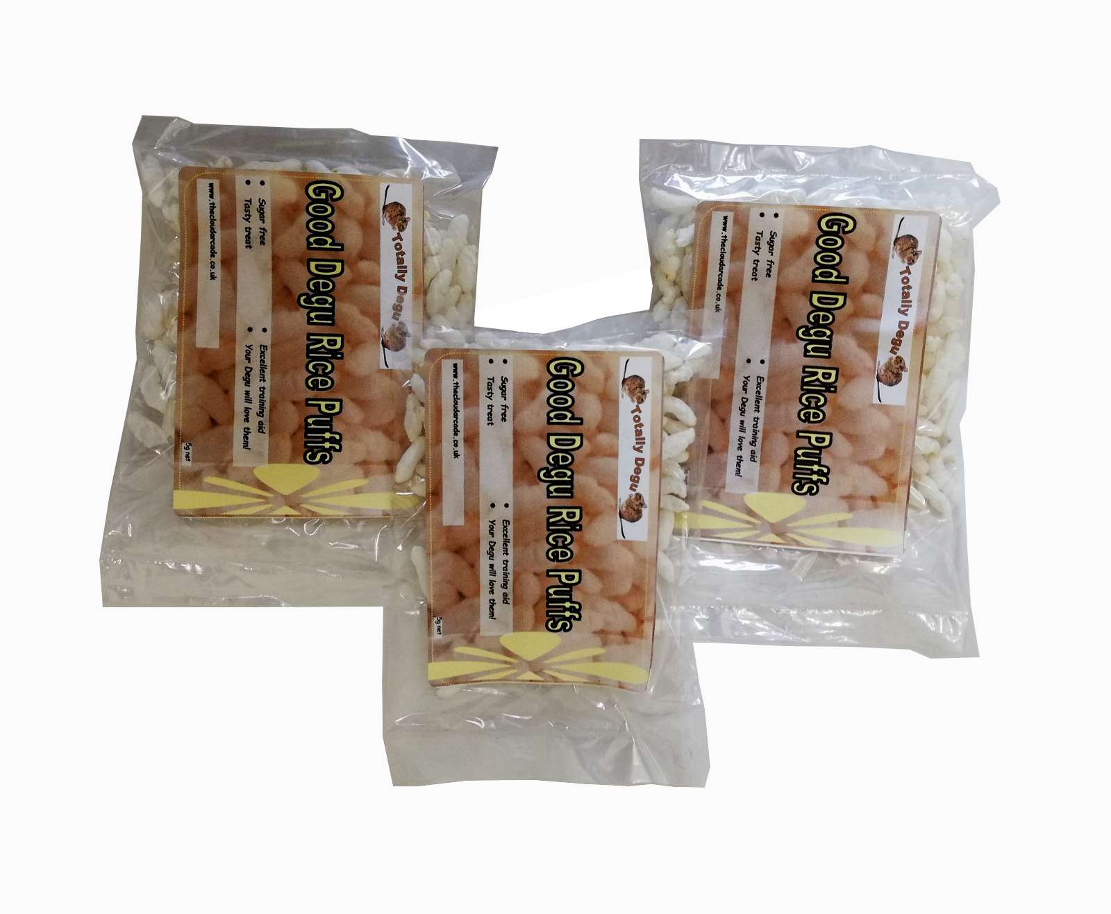 Good Degu Rice Puffs - Three Pack - Totally Degu - Fun stuff for small ...